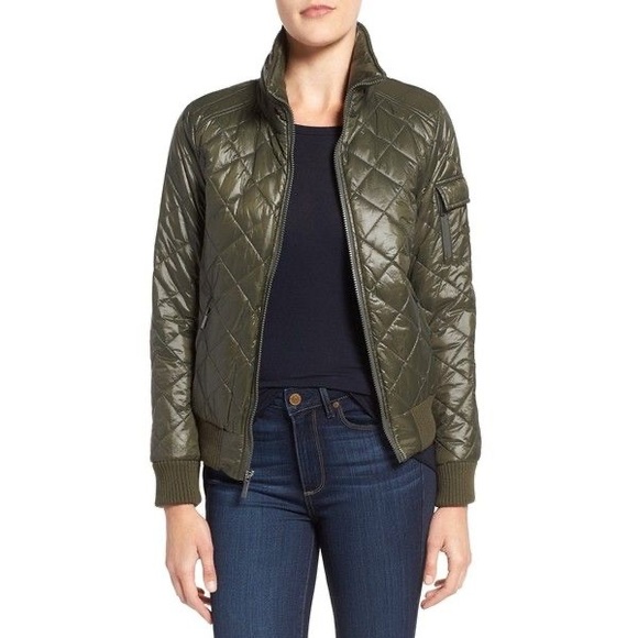 French Connection | Jackets & Coats | French Connection Quilted Bomber ...